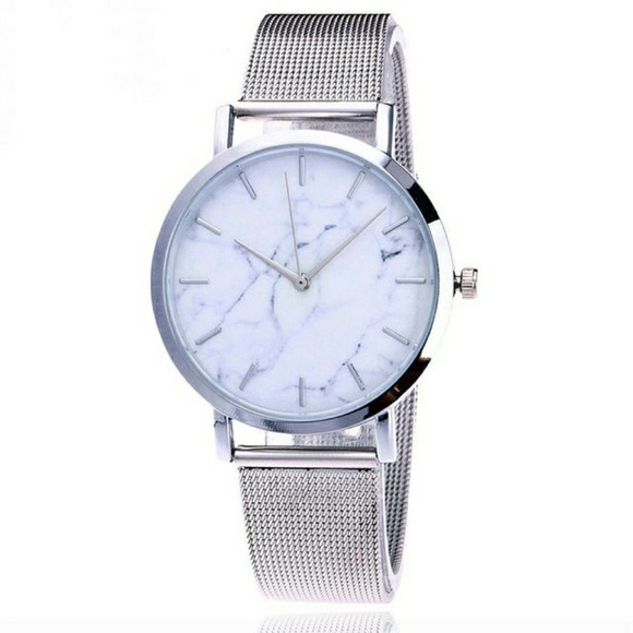 Accessories | New Silver Marble Face Watch | Poshmark